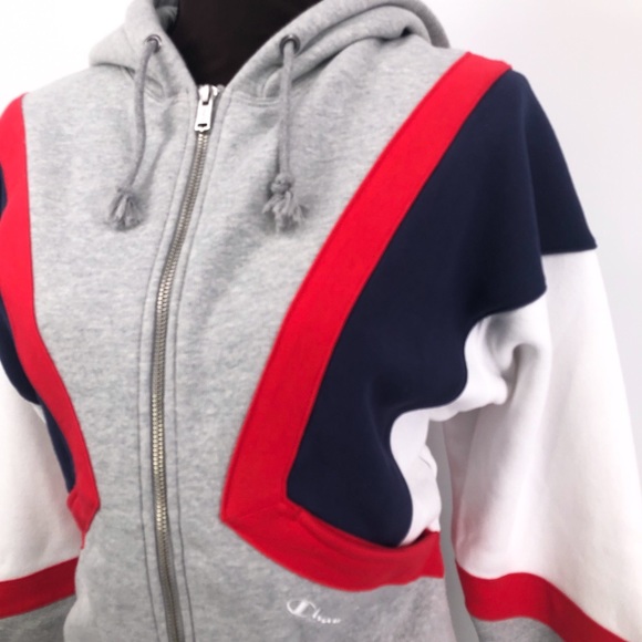 Champion | Tops | Champion Women Reverse Weave Colorblock Zip Hoodie ...